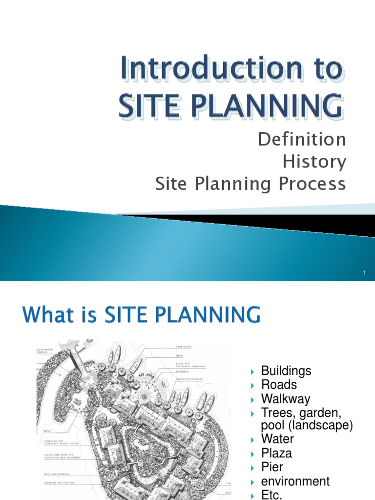 Introduction to Site Planning.ppt | Urban Planning | Landscape