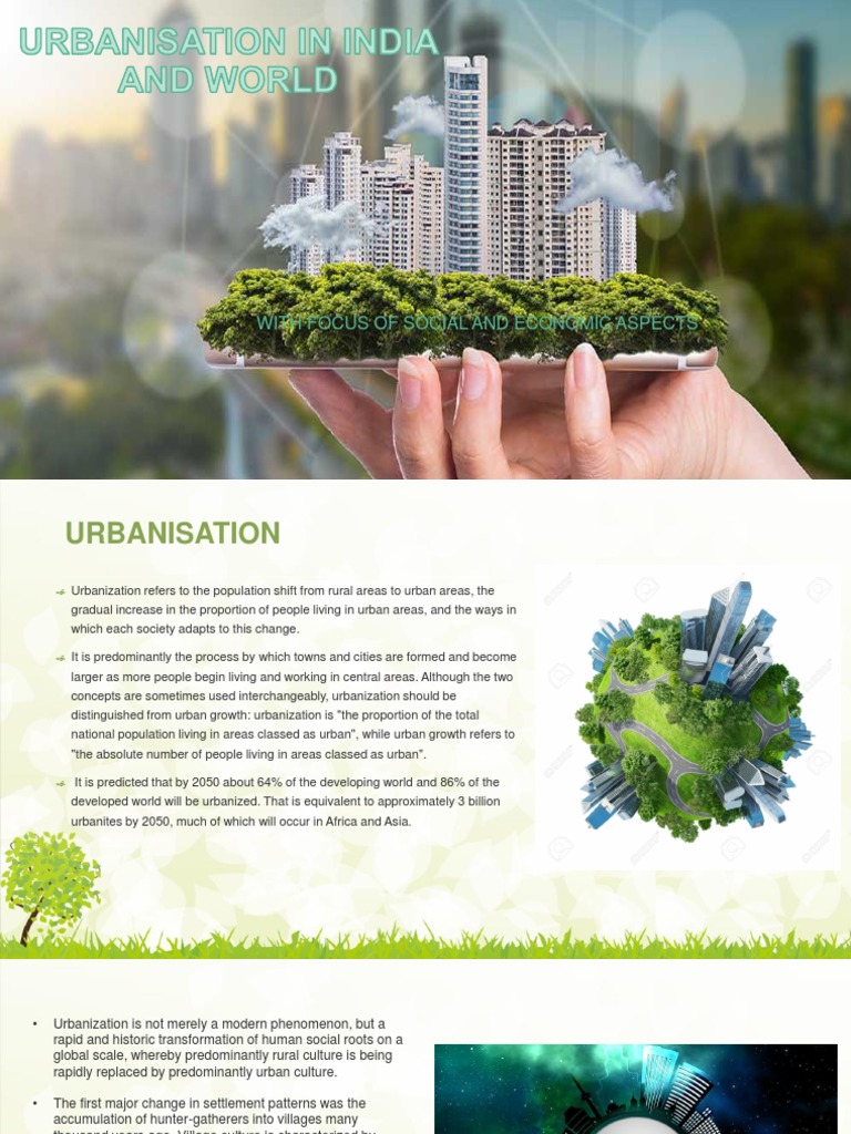 Urbanization in India and World | PDF | Urbanization | Slum