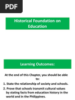 Historical Foundations of Philippine Education | PDF | Philippines ...