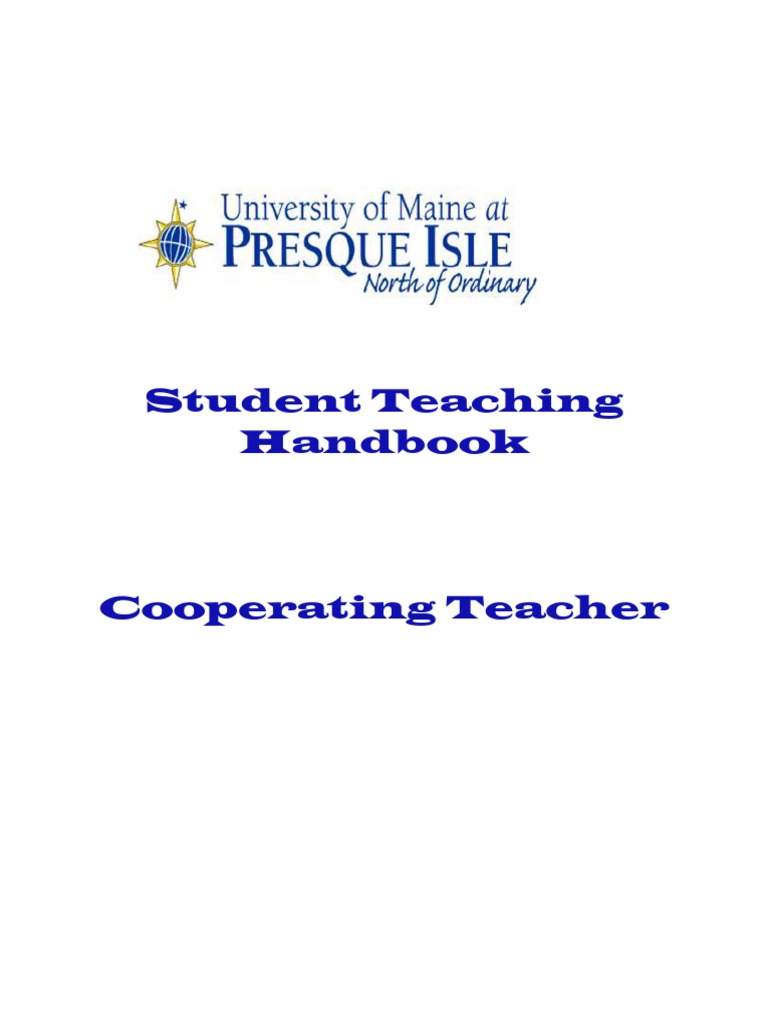 Cooperating Teacher Handbook PDF | PDF | Teachers | Lesson Plan