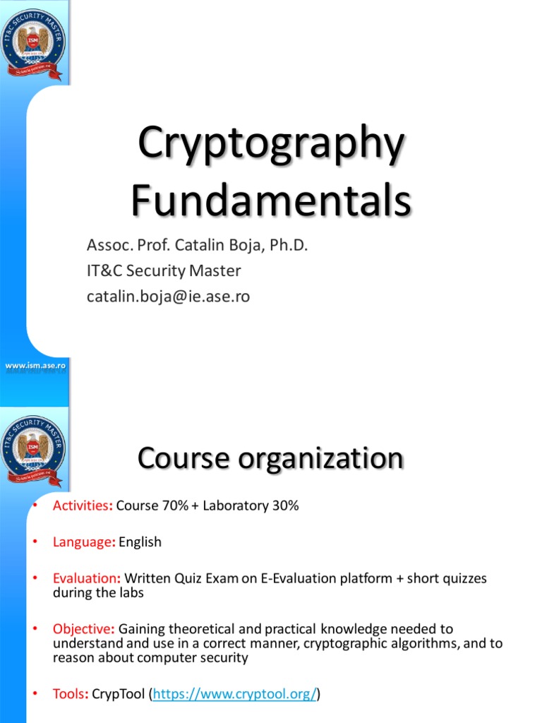 Cryptography Fundamentals EN PDF | PDF | Cryptography | Cipher