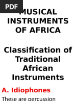 Classification of African Idiophones | PDF