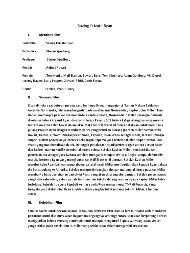 Saving Private Ryan | PDF