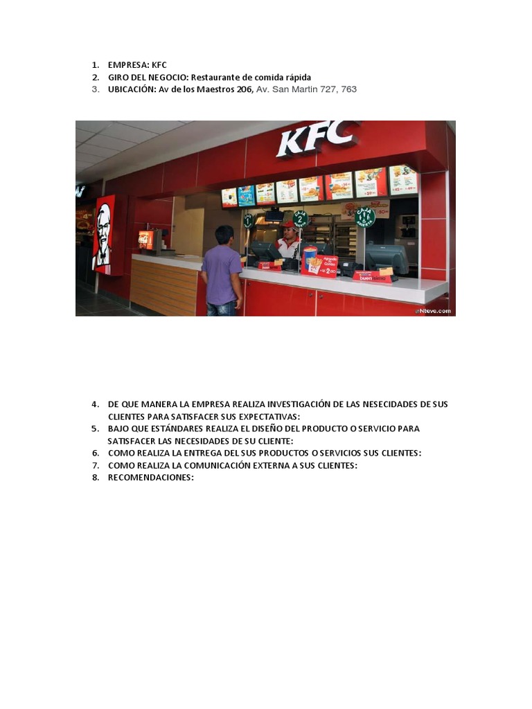 Empresa KFC | PDF