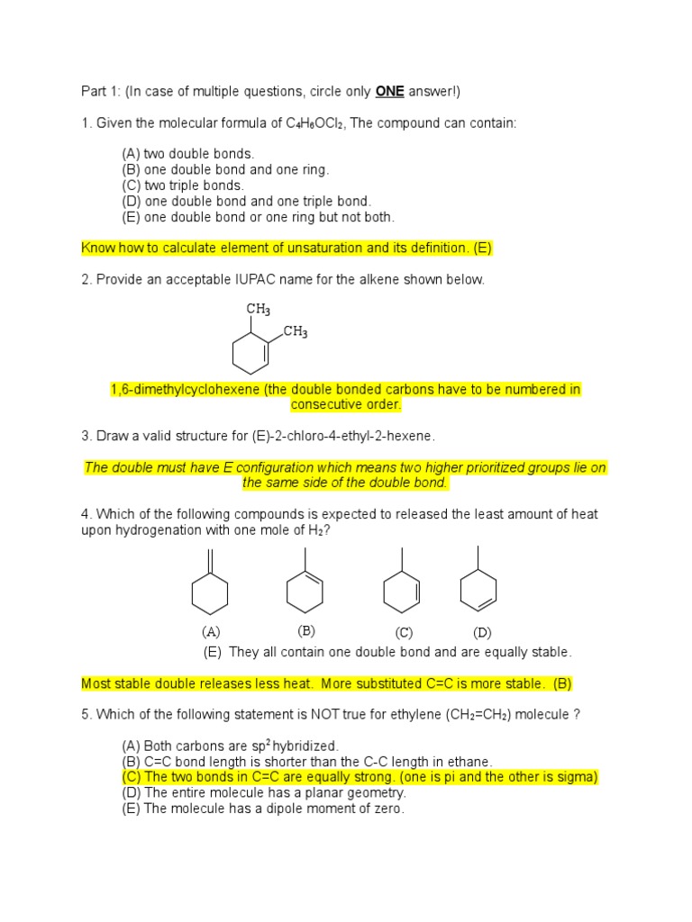 Organic Chemistry Reactions: Predicting Products and Mechanisms | PDF ...