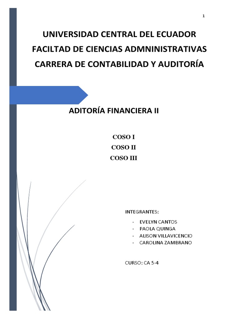 COSO I, II y III | PDF | Información | Sistema de informacion