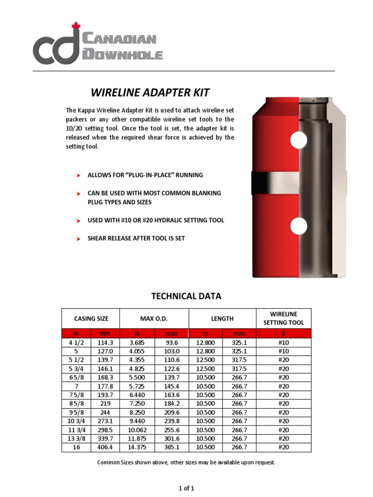 Wireline Adapter Kit | PDF