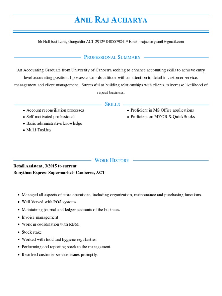 Anil CV May 2019 PDF | PDF | Business | Finance & Money Management