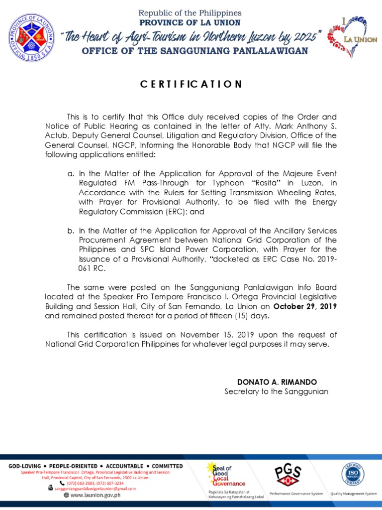 Certificate For Posting | PDF | Government | Justice