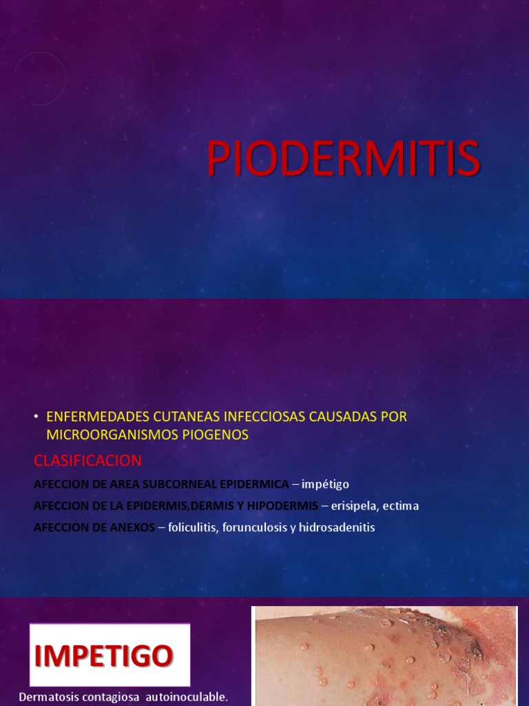 PIODERMITIS | PDF | Piel | Especialidades Medicas