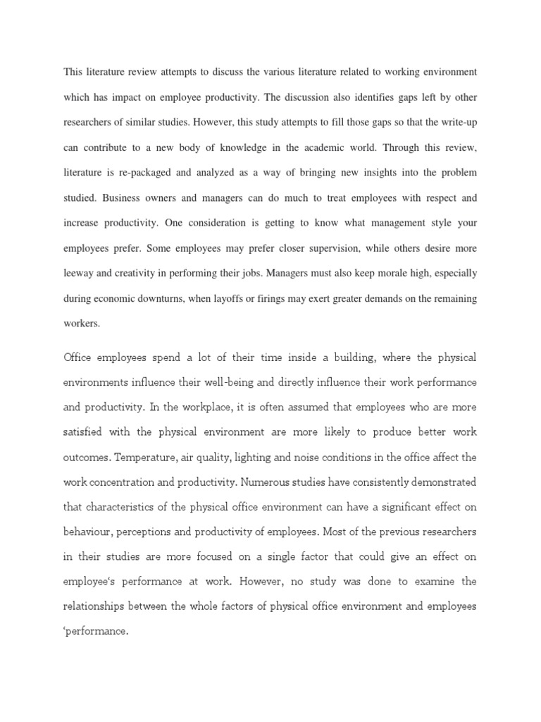 RRL | PDF | Employment | Behavioural Sciences