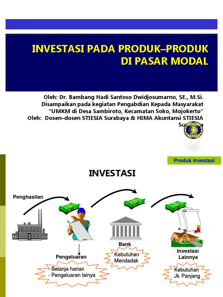 Investasi Produk Pasar Modal Sederhana | PDF