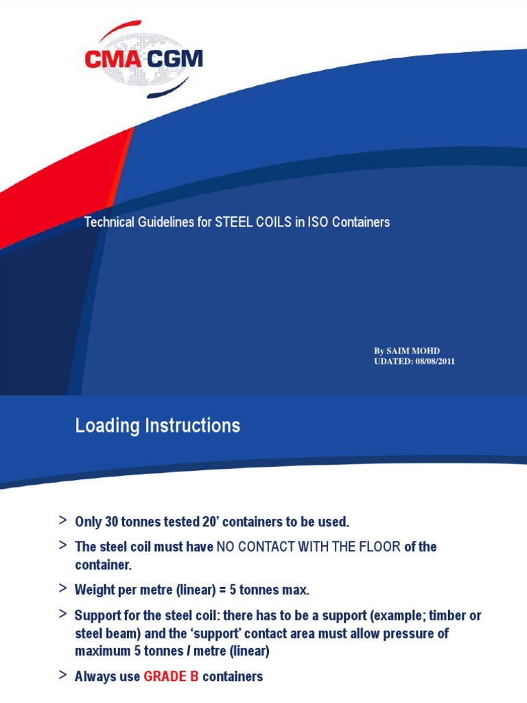 Steel Coils Guideline PDF | PDF | Pallet | Civil Engineering