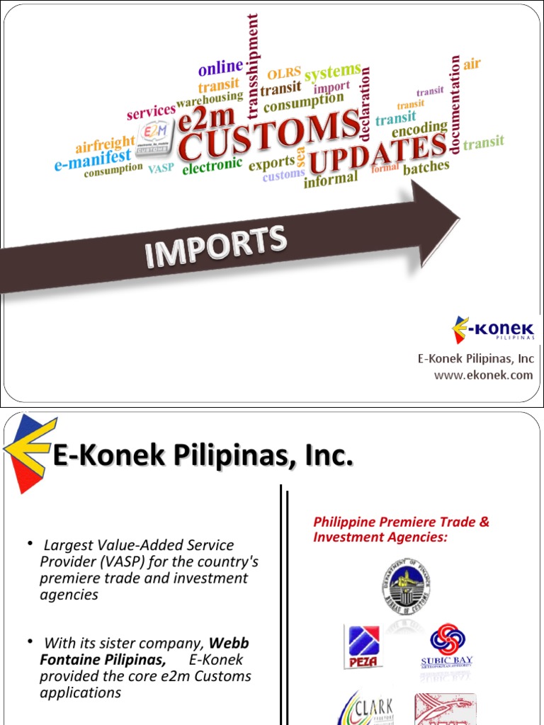 E2m Import Assessment System | PDF | Customs | Cargo