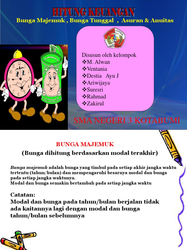 Bunga Majemuk Dan Tunggal | PDF | Metode & Bahan Ajar