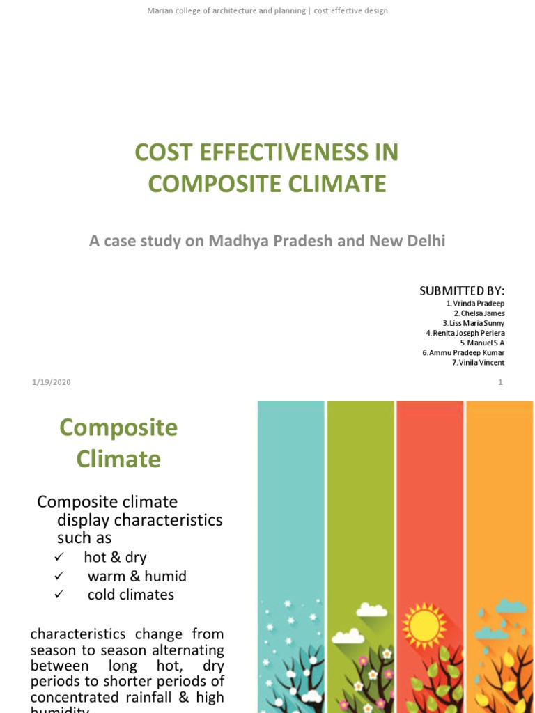 Composite Climate-Cost Effective Construction | PDF | Humidity ...