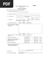 Form 11 Notice of Resolution | PDF