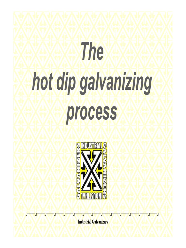 Hot Dip Galvanizing Process Overview | PDF | Galvanization | Metallurgy