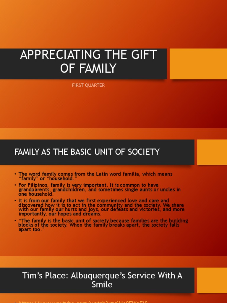 Family As The Basic Unit of Society PDF | PDF | Family | Society