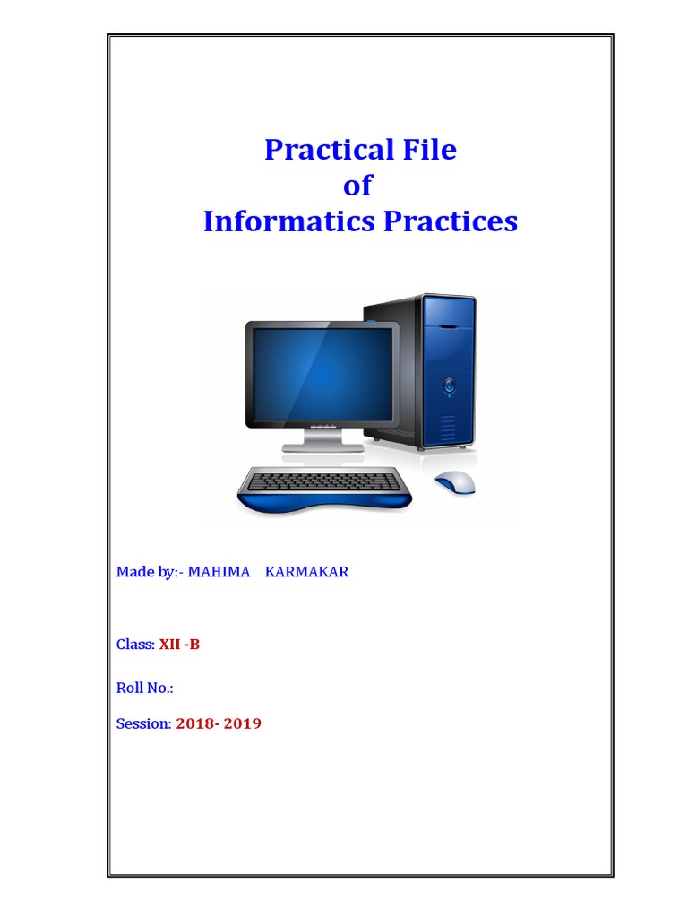 Ip Practical File 2019-20 | PDF | Overtime | Sql