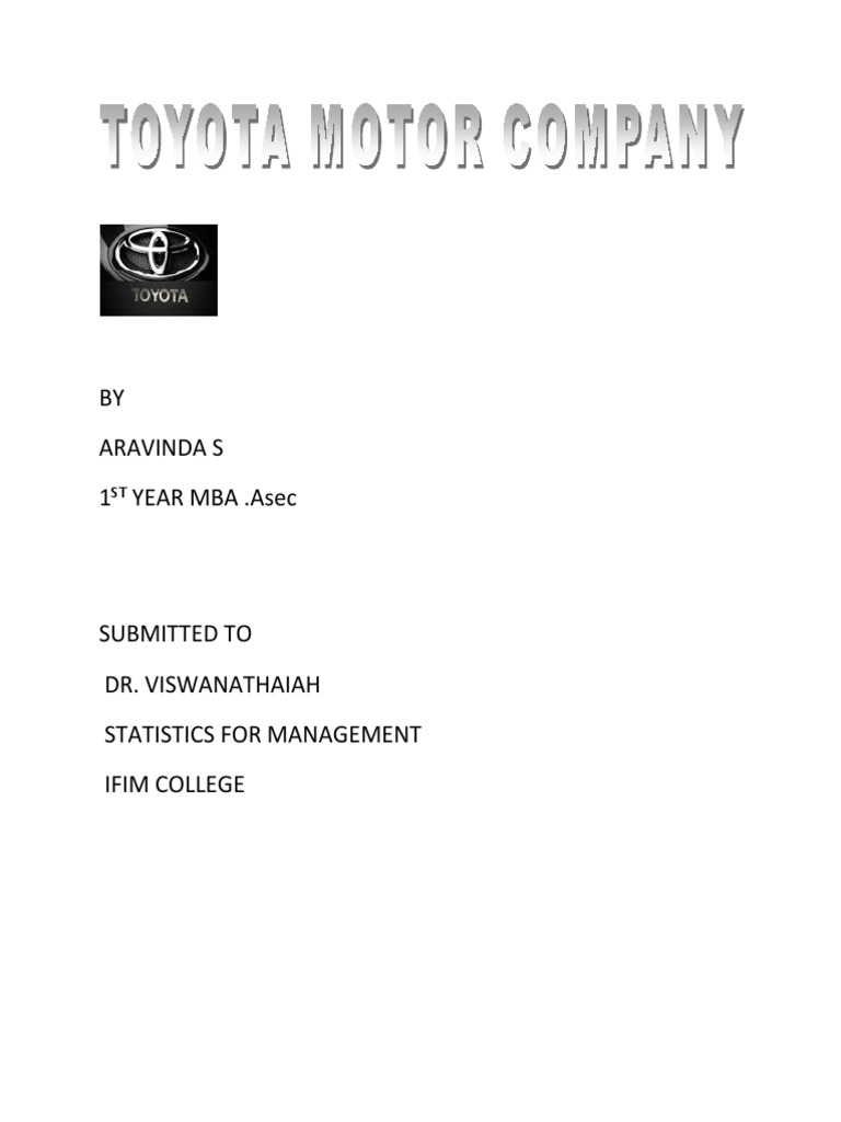 Toyota Introduction | PDF | Qualitative Research | Toyota