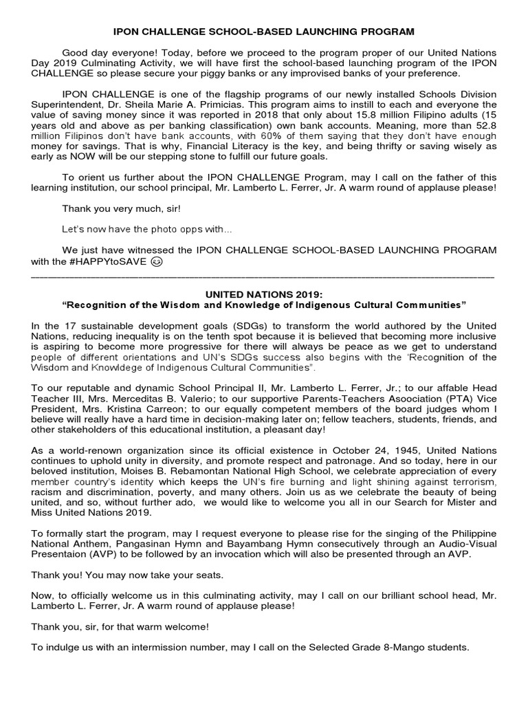 Script 101 For MR and MS Un 2019 | PDF