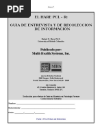 (PCL-R) Escala de Evaluación Hare Revisada | PDF | Psicopatía | Sicología