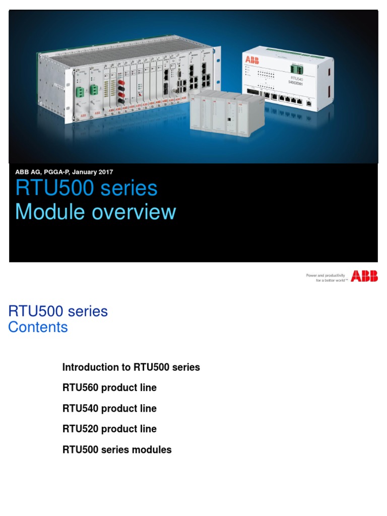 EN RTU500 Modules V206 | PDF | Power Supply | Analog To Digital Converter
