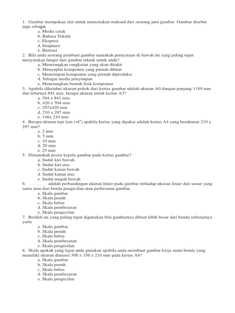 Contoh Soal Gamtek | PDF