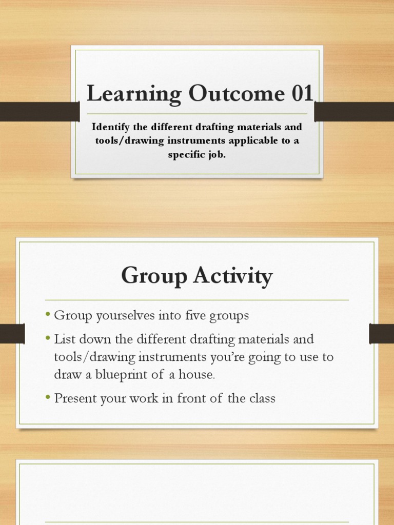 TLE Mechanical Drafting Lesson 1 | PDF | Drawing | Pencil