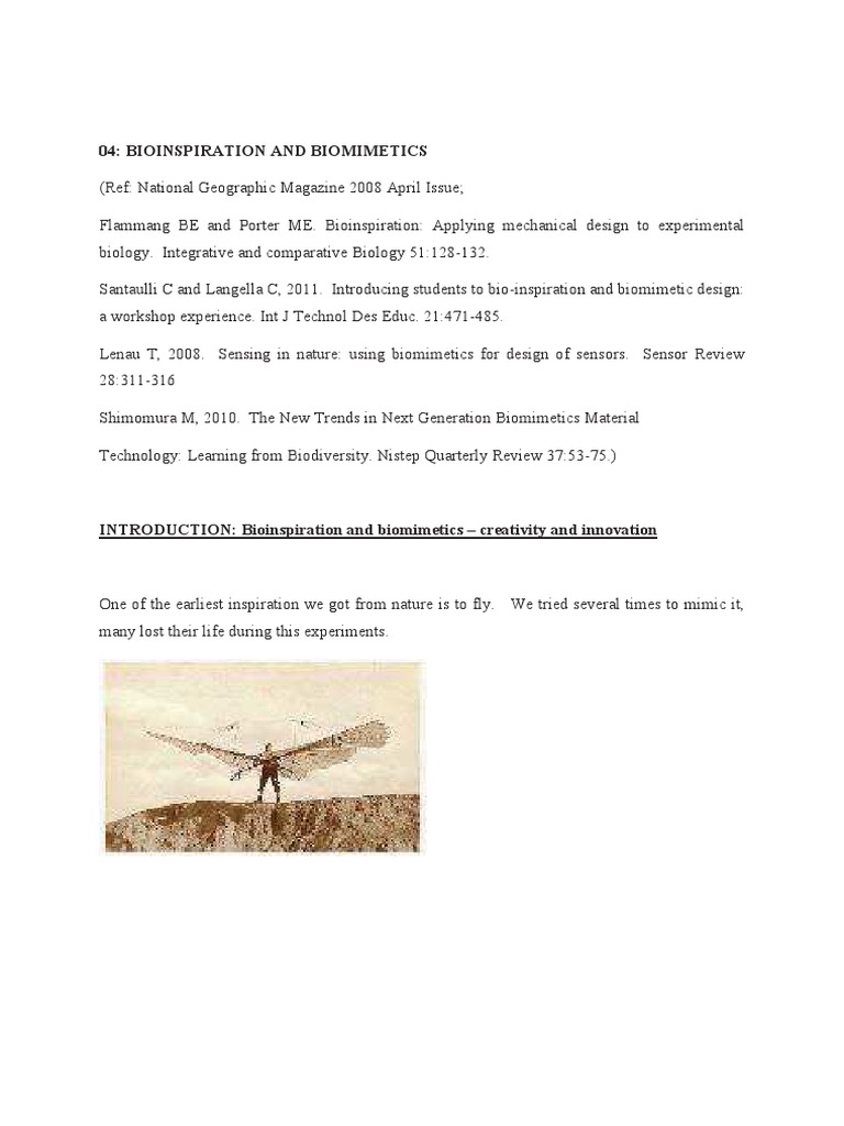 Bioinspiration and Biomimetics | PDF | Sensor | Engineering