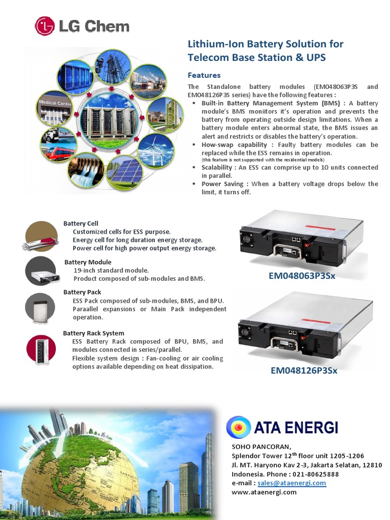 LG Chem EM048063P3Sx EM048126P3Sx 20180815 | PDF | Series And Parallel ...