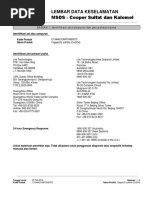MSDS CuSO4 Versi Bhs Indonesia | PDF | Kesehatan Holistik | Teknologi ...