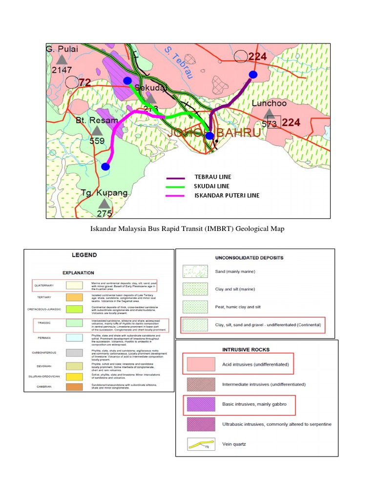 IMBRT Geological Map Overview | PDF | Science & Mathematics