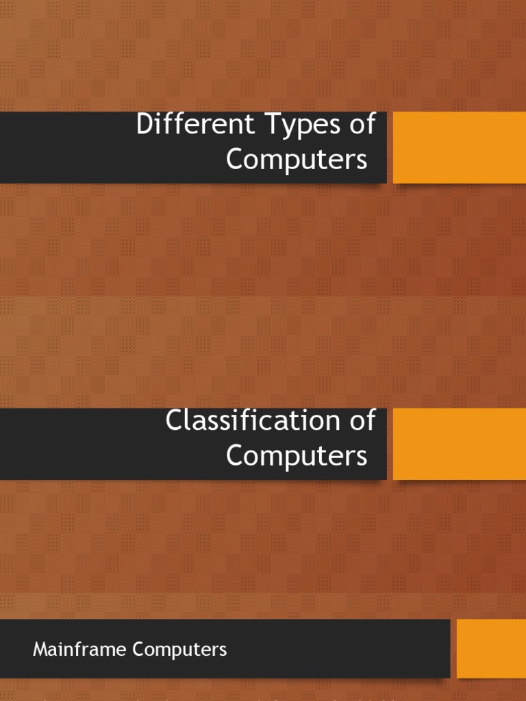 Different Types of Computers | PDF