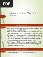 MC No. 2018-050 Guidelines and Procedures in Reporting Crime Incidents ...
