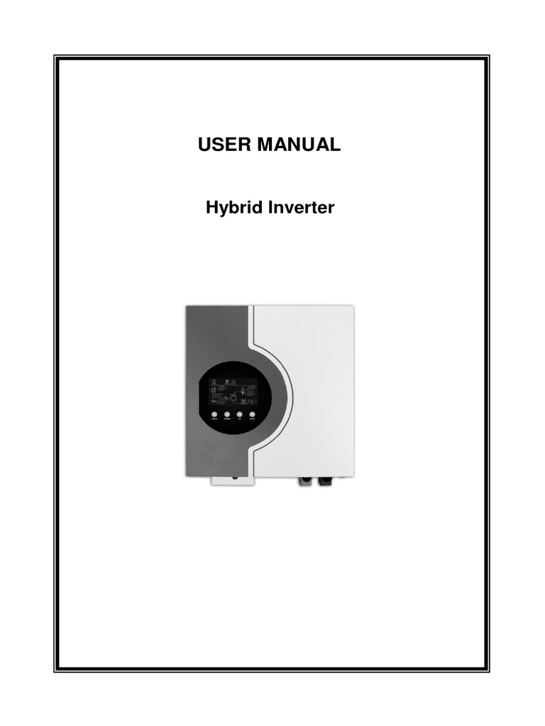 User Manual for the Hybrid Inverter: Safety Instructions, Installation ...