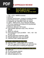 Instrument Rating Proficiency Check Checklist Form 61 1512 | PDF ...