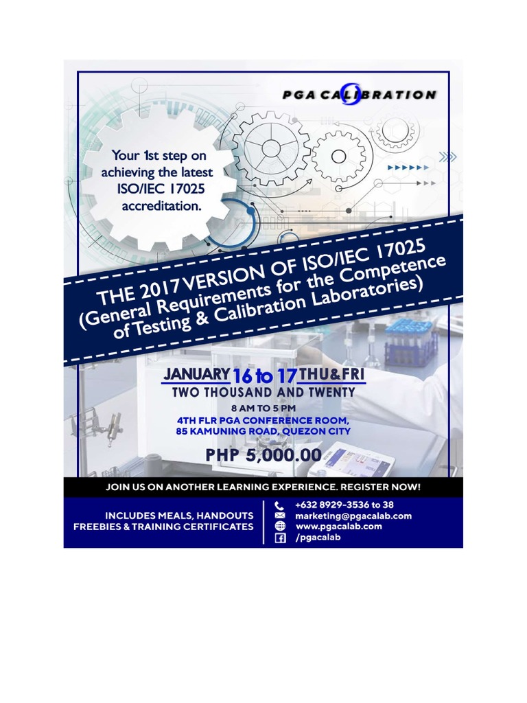 ISO/IEC 17025:2017 Training Seminar | PDF | International Organization ...