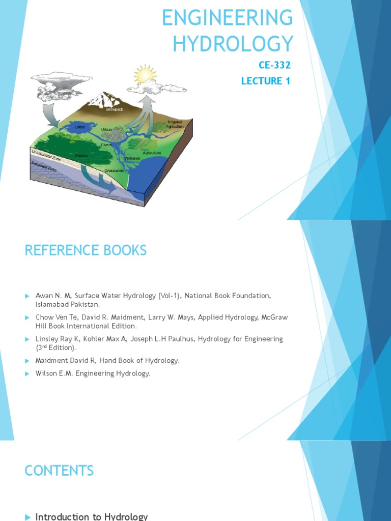 Hydrology Lecture 1 | Download Free PDF | Hydrology | Drainage Basin