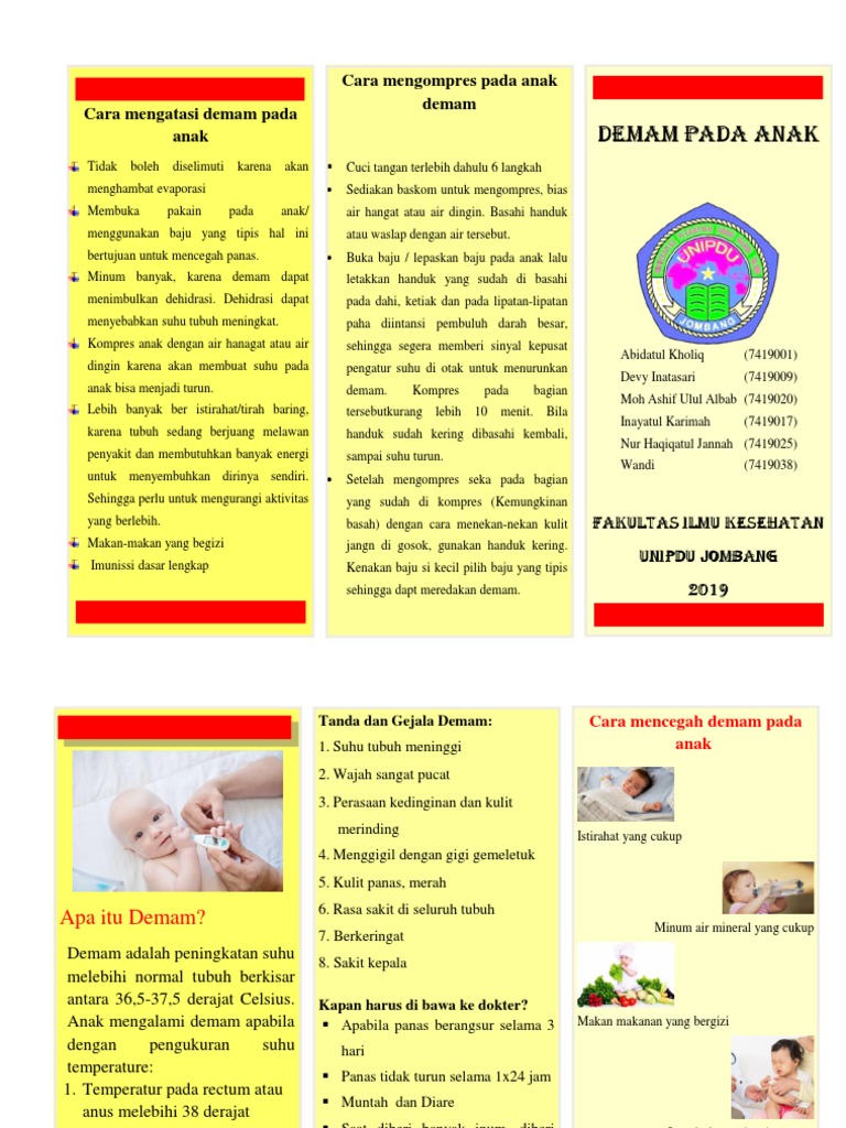 Leaflet Demam | PDF