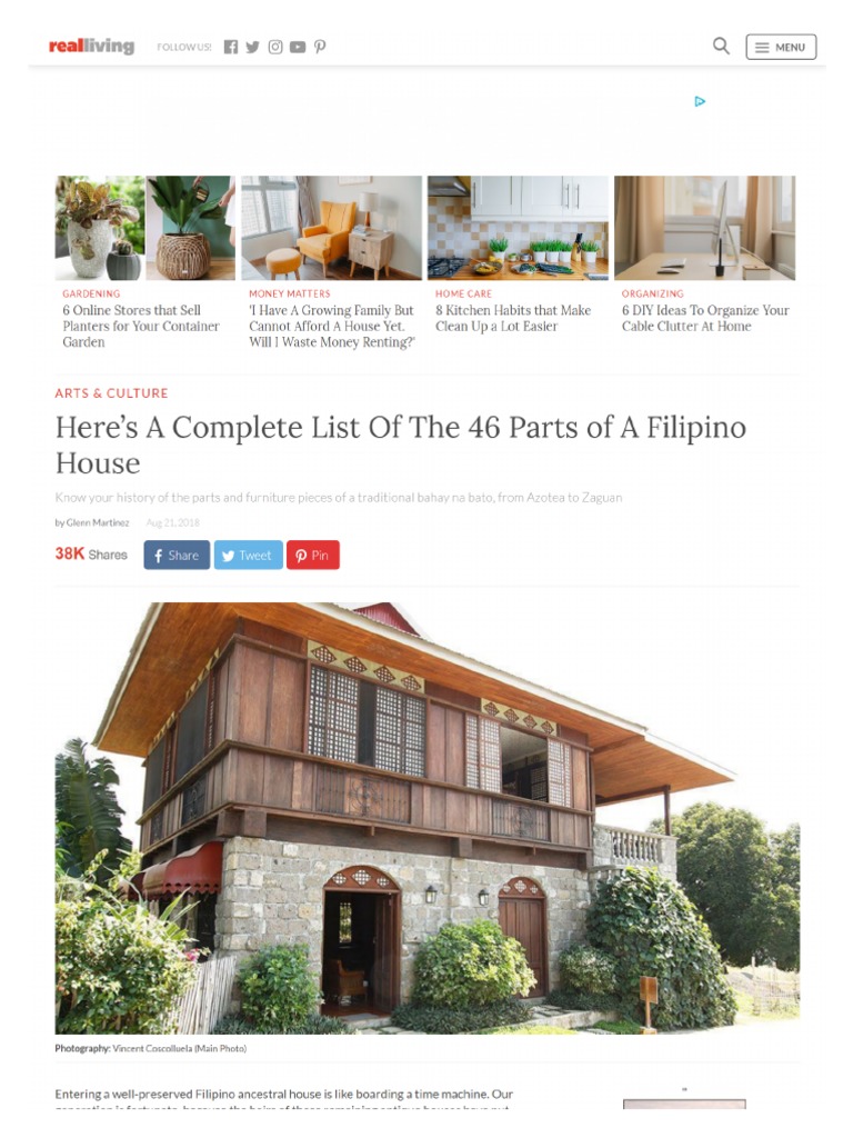 46 Parts of A Filipino House PDF | PDF