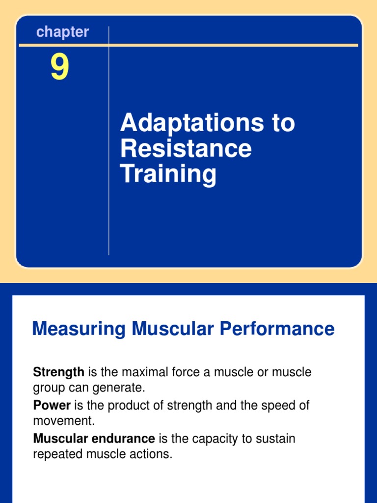 Chap09 Strength Training | PDF | Muscle Hypertrophy | Strength Training