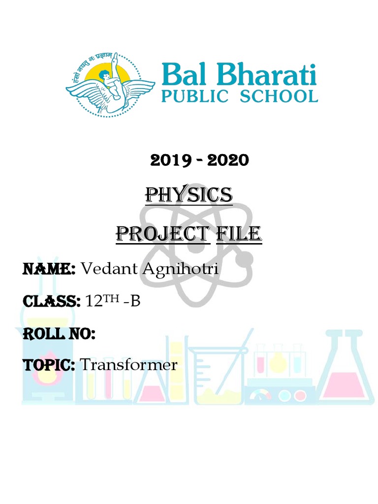 Physics Project File Transformer Pdf Transformer Inductor