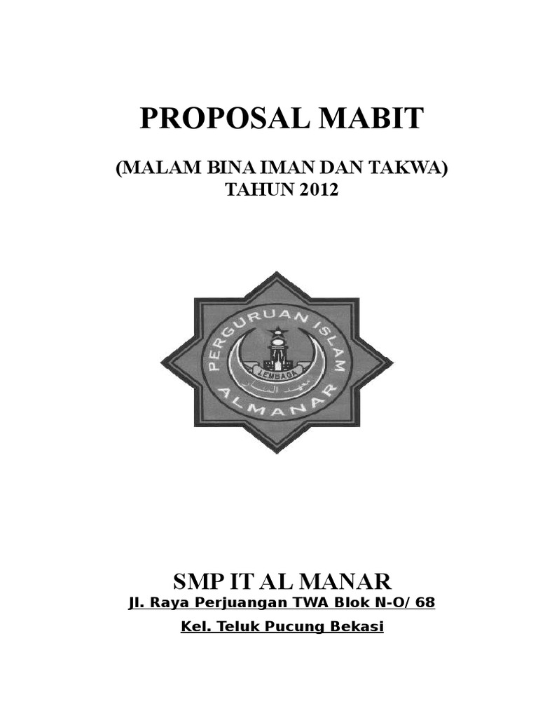 Proposal Mabit 2012 | PDF