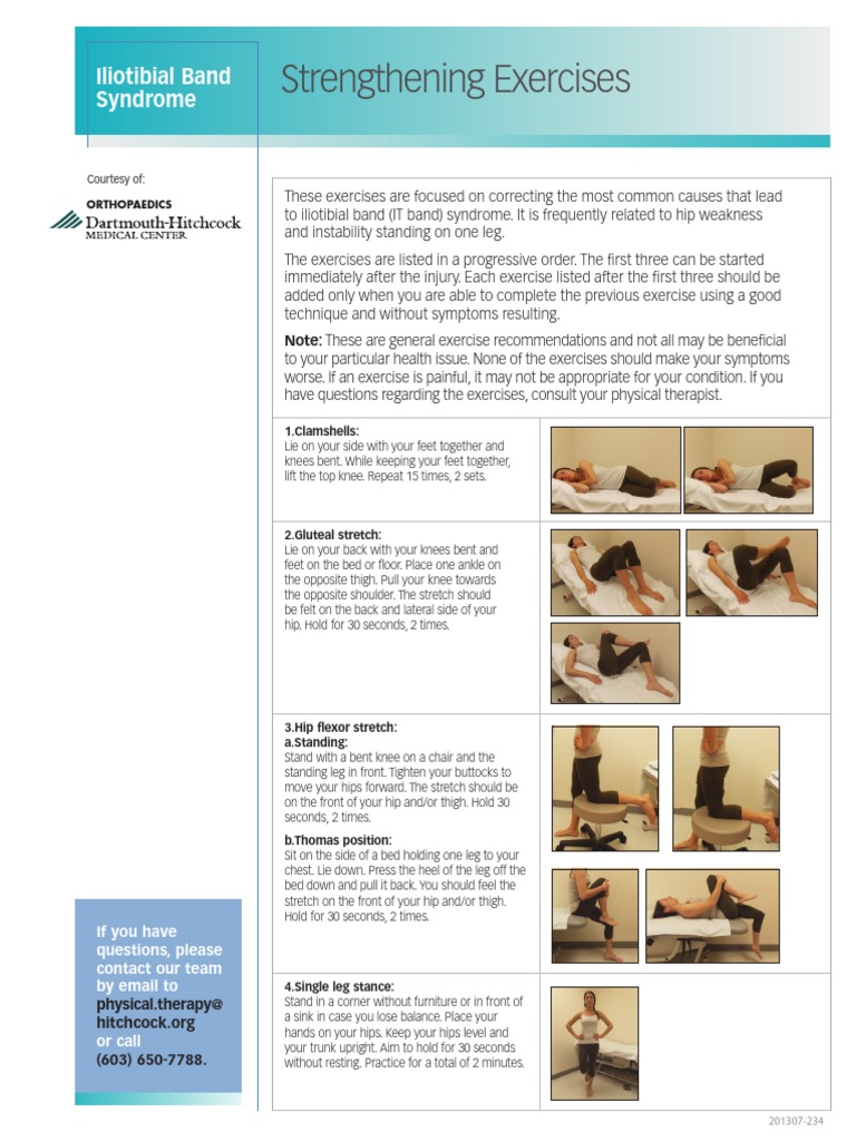 ITband Exercises PDF | PDF | Anatomical Terms Of Motion | Hip