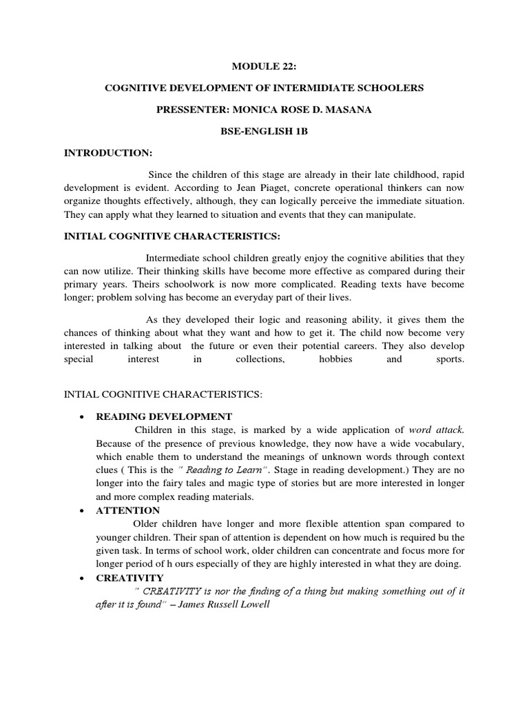 Module 22 PT1 Masana Monica | PDF | Creativity | Thought