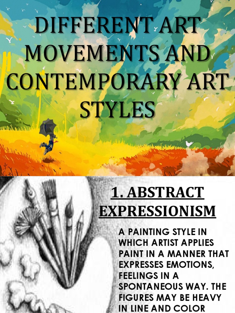 Different Art Movements and Contemporary Art Style | PDF | Paintings ...