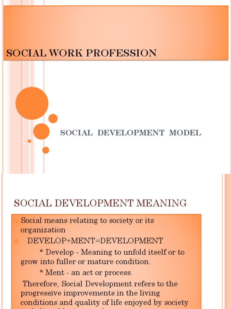 Social Development in Social Work | PDF | Social Science