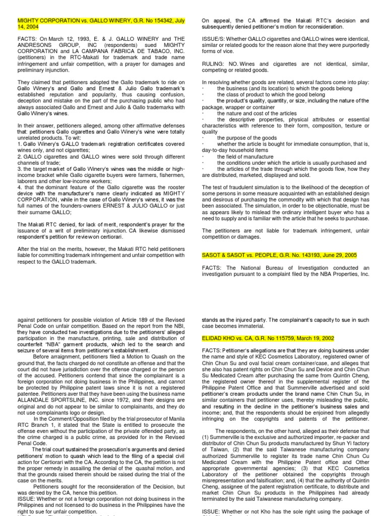 Lip Cases | PDF | Trademark | Glossary Of Patent Law Terms